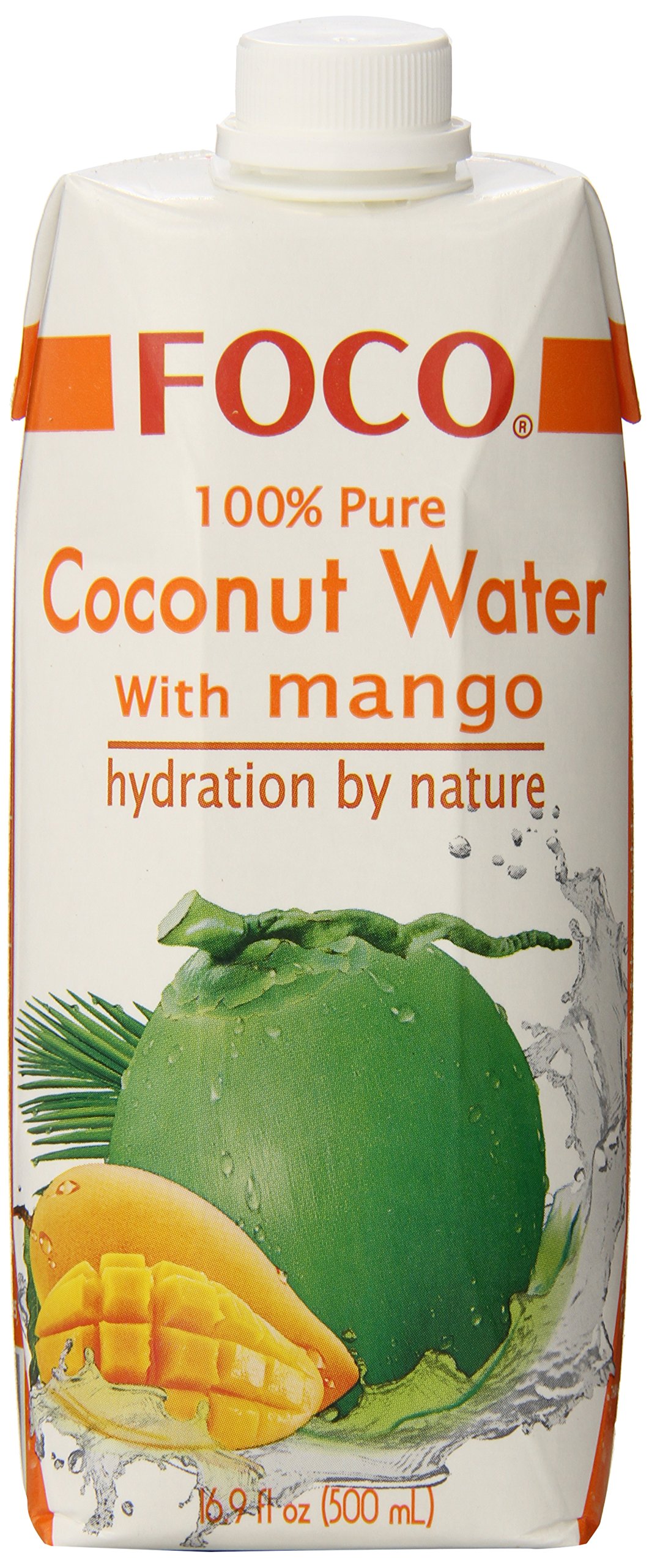 Amazon.com : FOCO Pure Coconut Water, Pomegranate, 11.2 Fluid Ounce ...