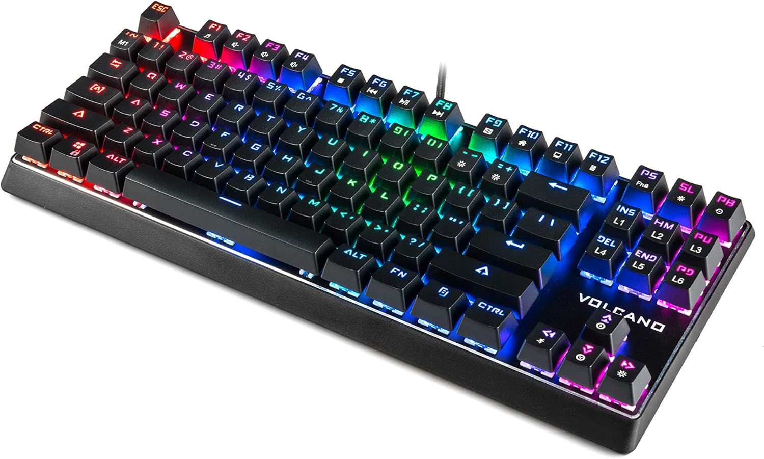 MODECOM Volcano Lanparty RGB Outemu English Keyboard - Brown: Amazon.co ...