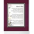 Amazon.com: Genie's Poems Mom and Dad Poem Print Saying Gift, Thank You ...