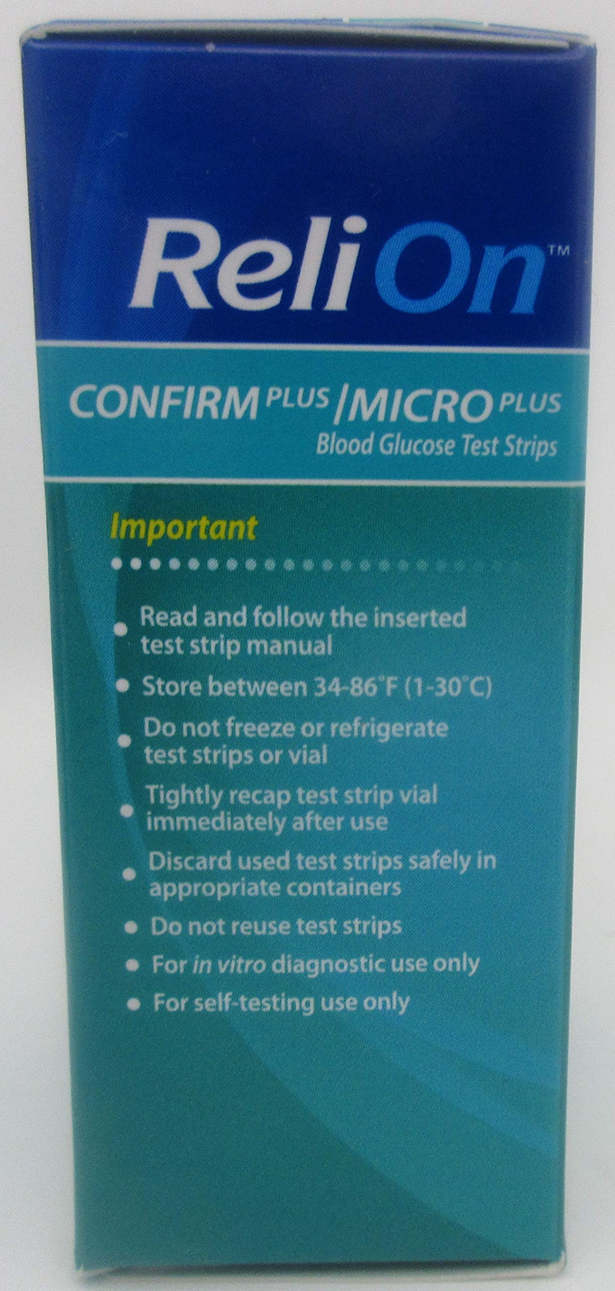 Mua ReliOn Confirm Plus/Micro Plus Blood Glucose Test Strips - 100 ct ...