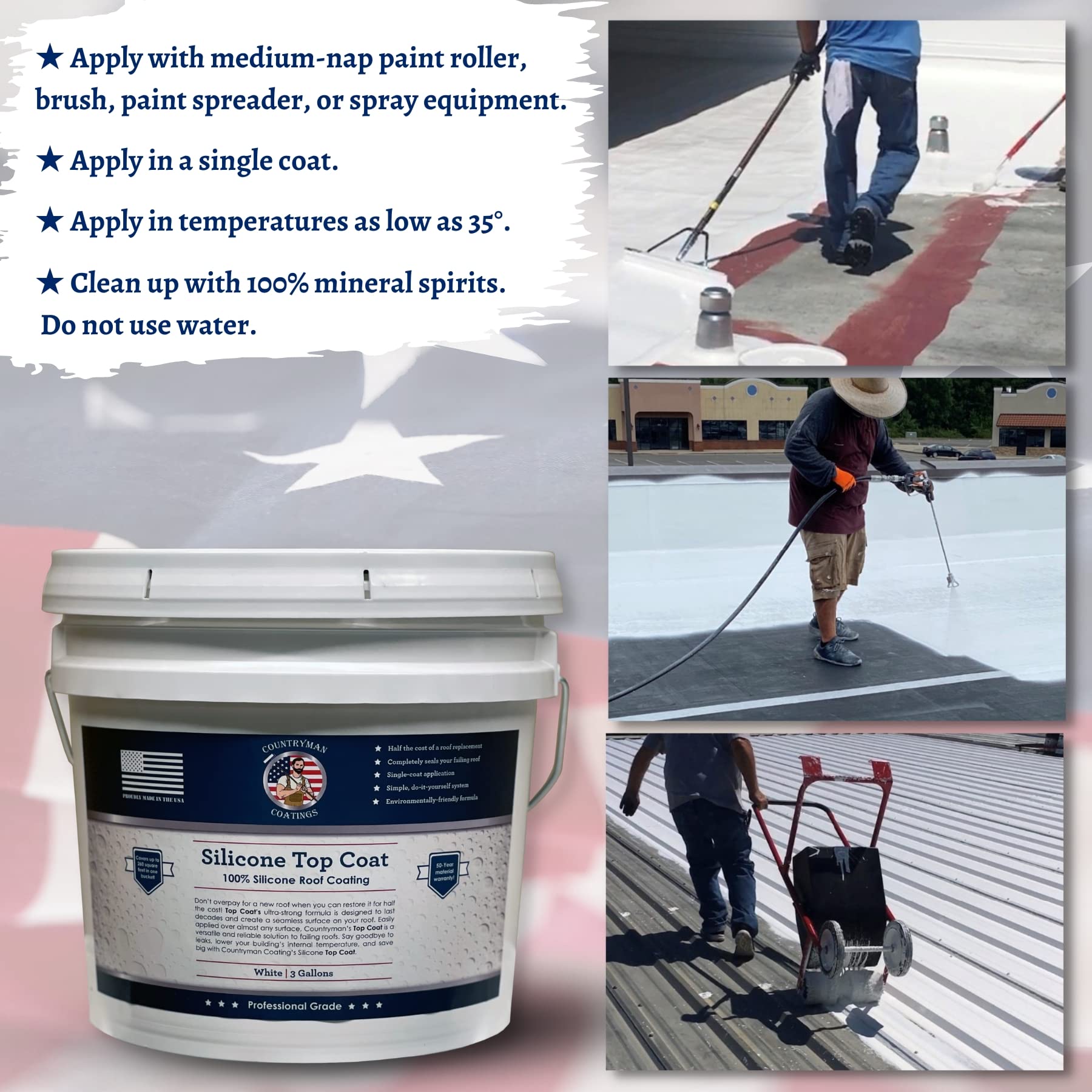 Mua Countryman Coatings - 100% Silicone Roof Coating - Restore Your ...