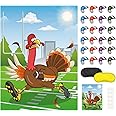 Amazon.com: FEPITO Pin The Hat on The Turkey Thanksgiving Games Festive ...