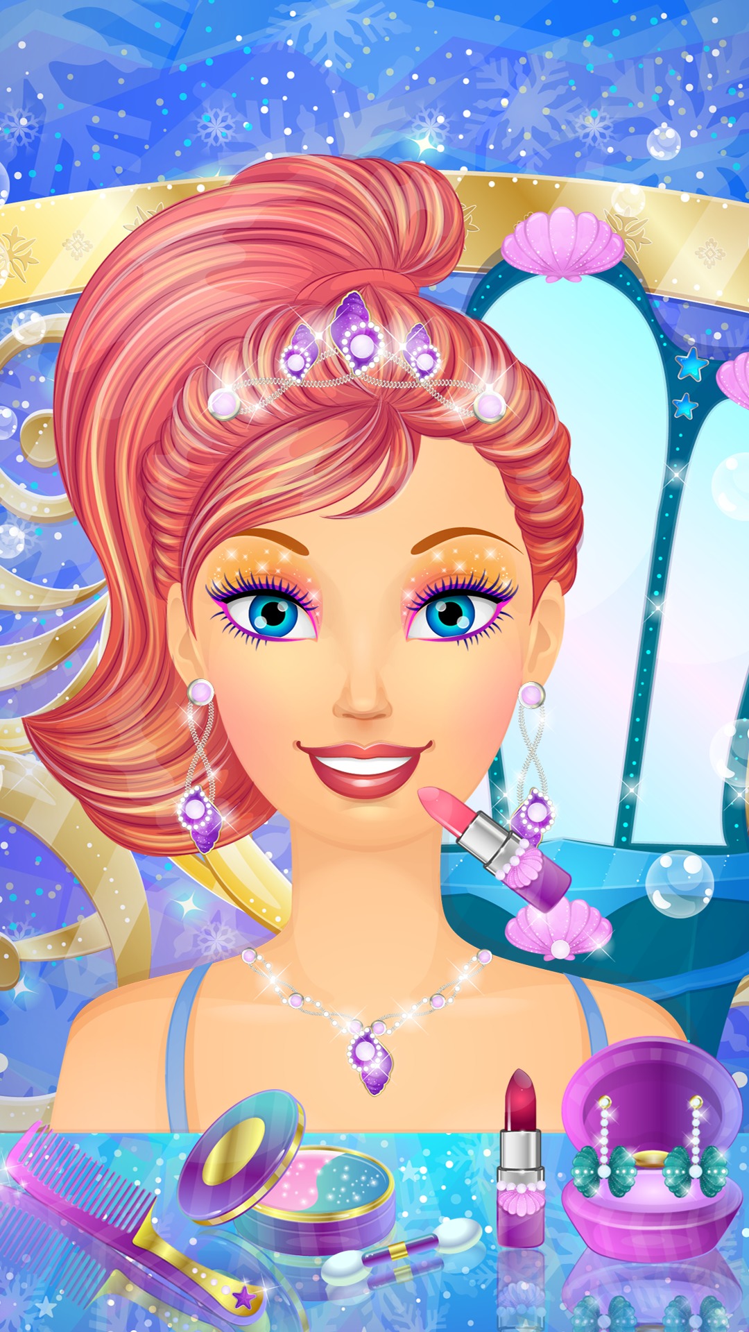 Mermaid Ice Princess: Salon, Spa, Make Up and Dressup Free Girls Game ...