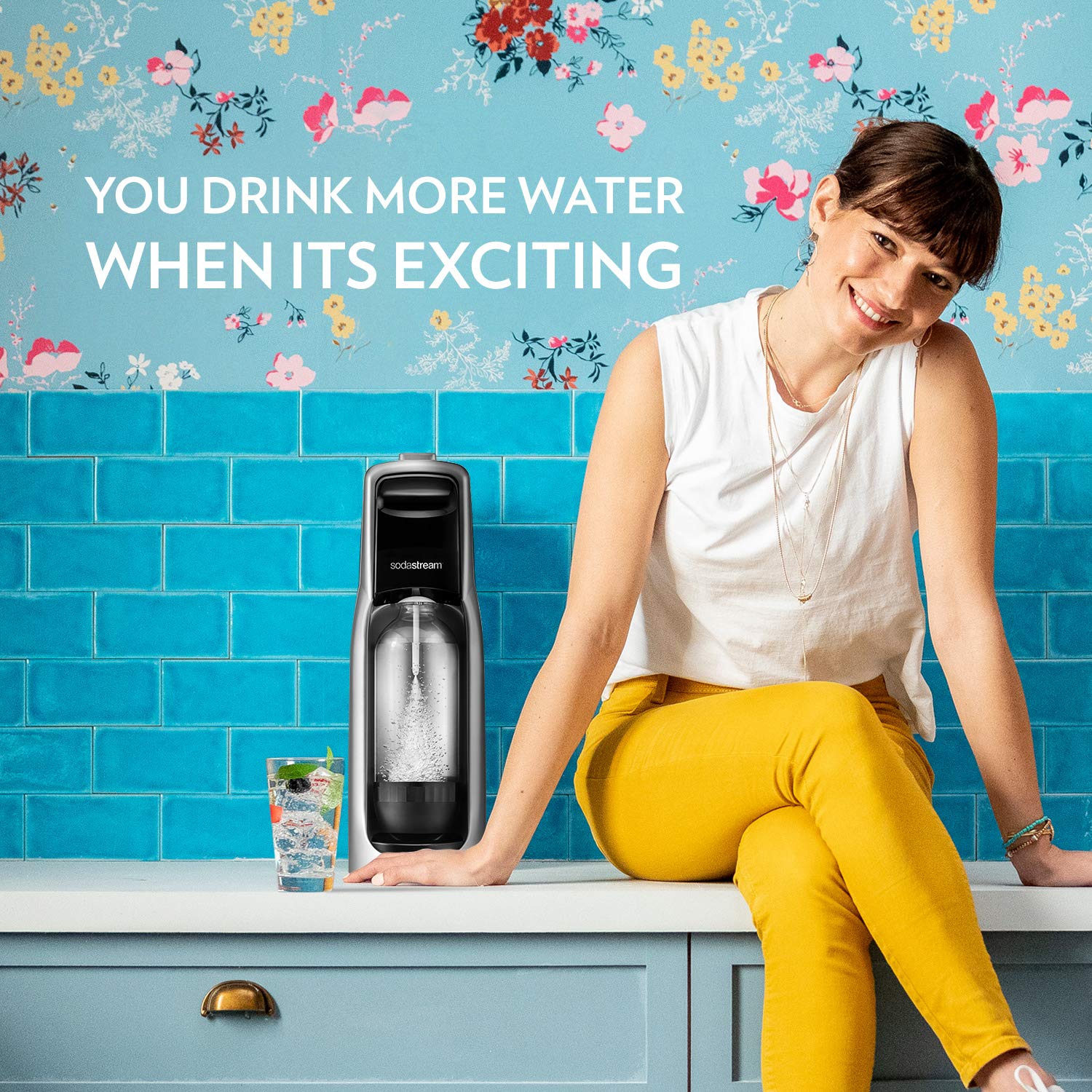 Mua sodastream Fountain Jet Sparkling Water Maker, Kit w/60l Cylinder ...