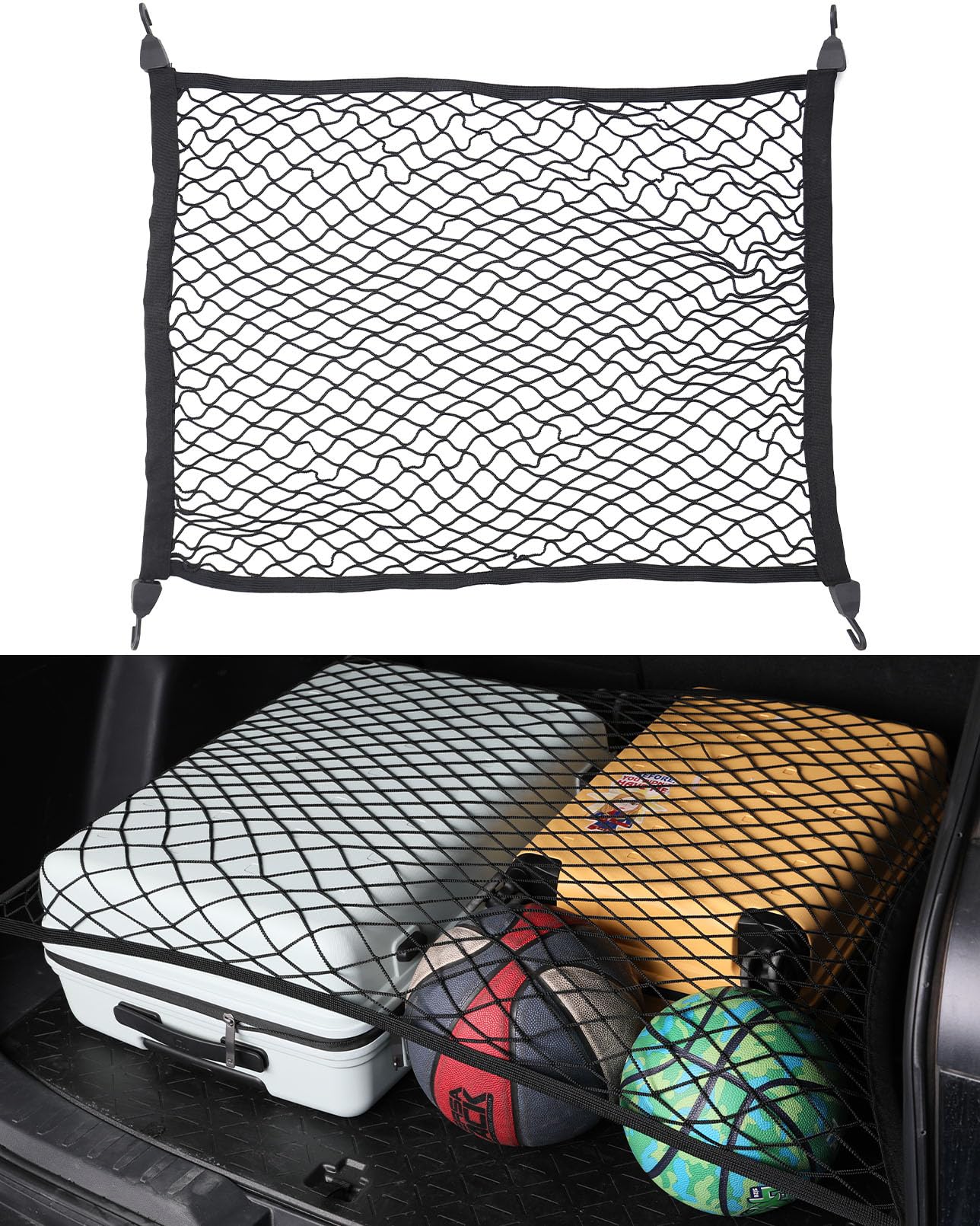 Birbenben fit for 2019-2025 Toyota RAV4 Floor Style Trunk Cargo Net ...