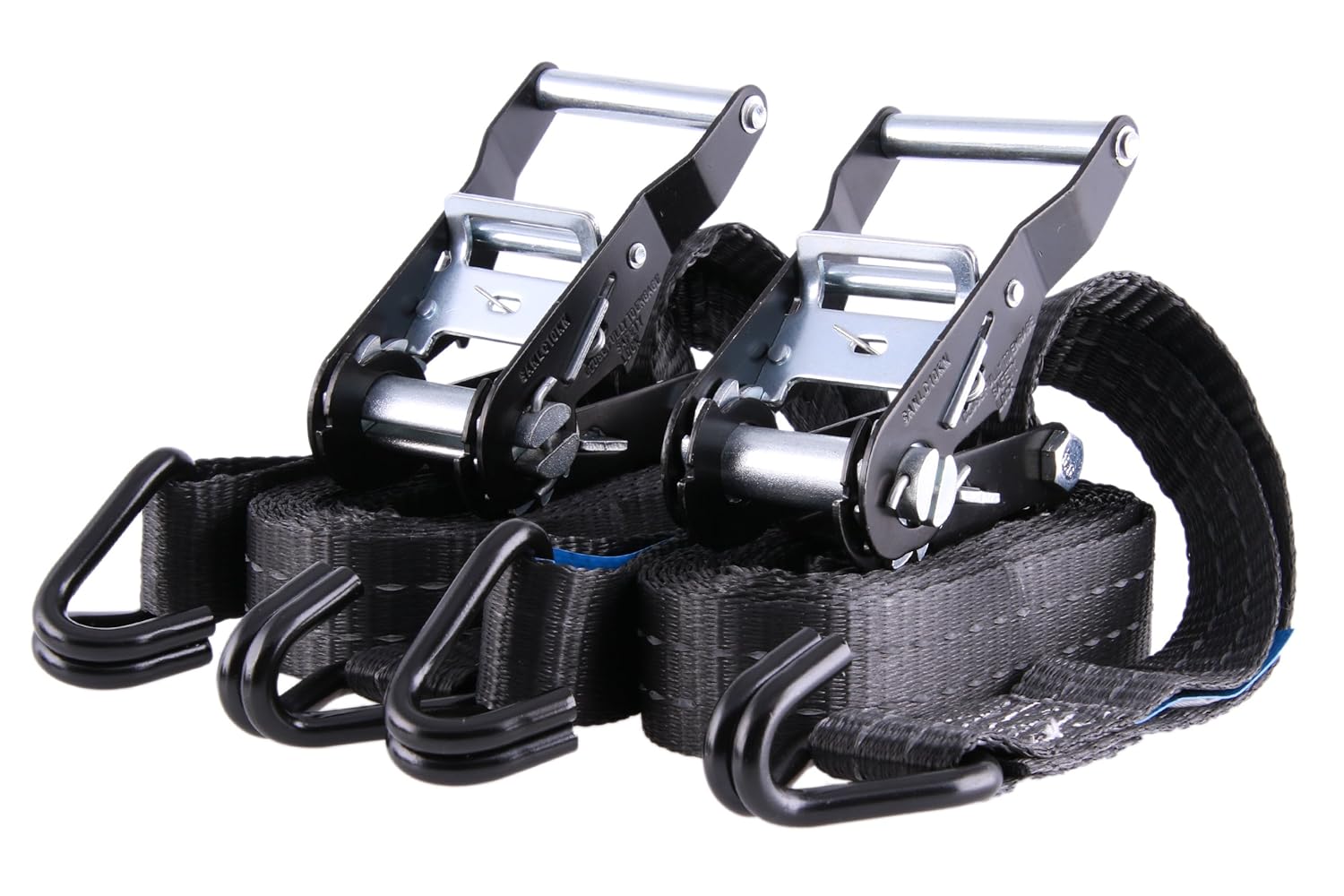 2 sangles d'arrimage PROFI sangles à cliquet, en deux pièces, crochet ...