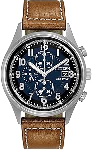Amazon.com: Citizen Eco-Drive Garrison Quartz Mens Watch, Stainless ...
