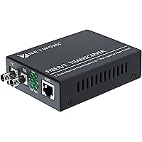 Amazon.com: Networx Gigabit Ethernet Fiber Media Converter - UTP to ...