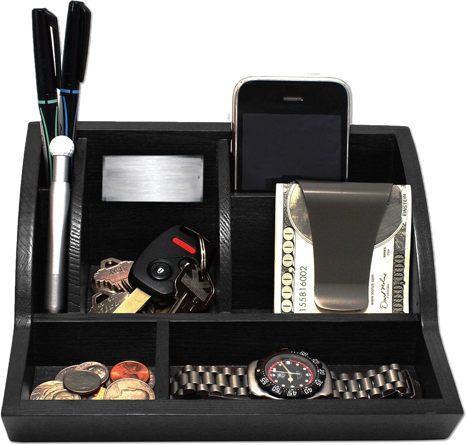 Amazon.com: Storus Smart Valet Tray-Desk/Night Stand Personal Organizer ...