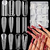 Amazon.com: BOMOQING 288PCS Nail Dual Forms for French Nails, Dual Nail ...