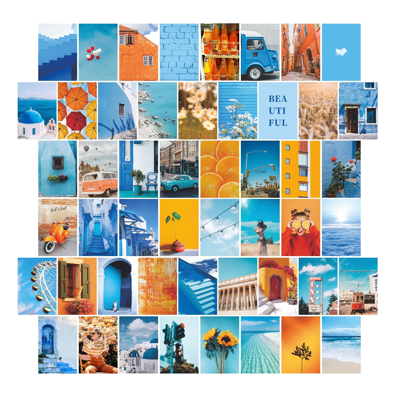 Mua Anguxer 50 Pieces Wall Collage Kit Aesthetic, Aesthetic Postcards ...