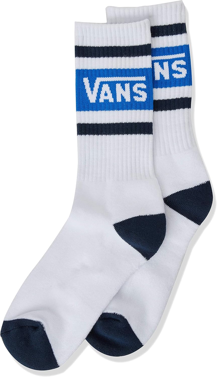 Vans Tribe Crew Boys (1-6, 1P) Calcetines, WHITE-VICTORIA BLUE, Talla ...