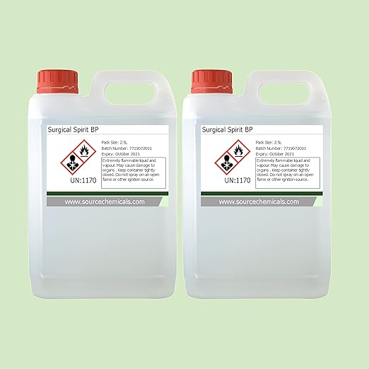 Surgical Spirit BP Grade 2 x 2.5 Litre (5L) Including Delivery: Amazon ...