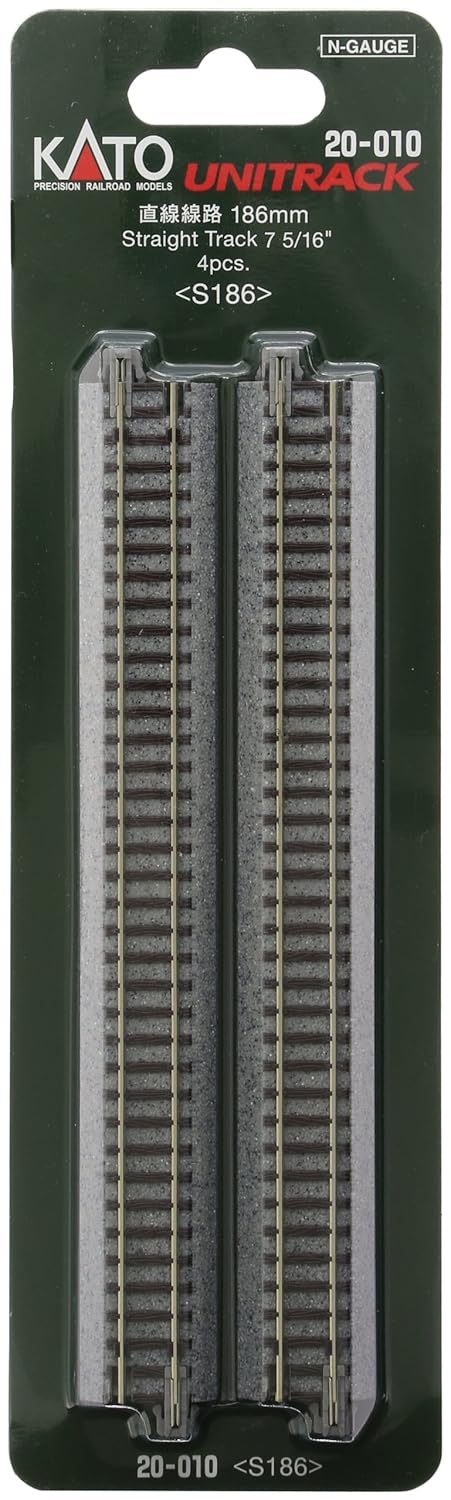 Buy Kato N Scale Unitrack 7 5/16" 186mm Straight Track - 4 per package ...