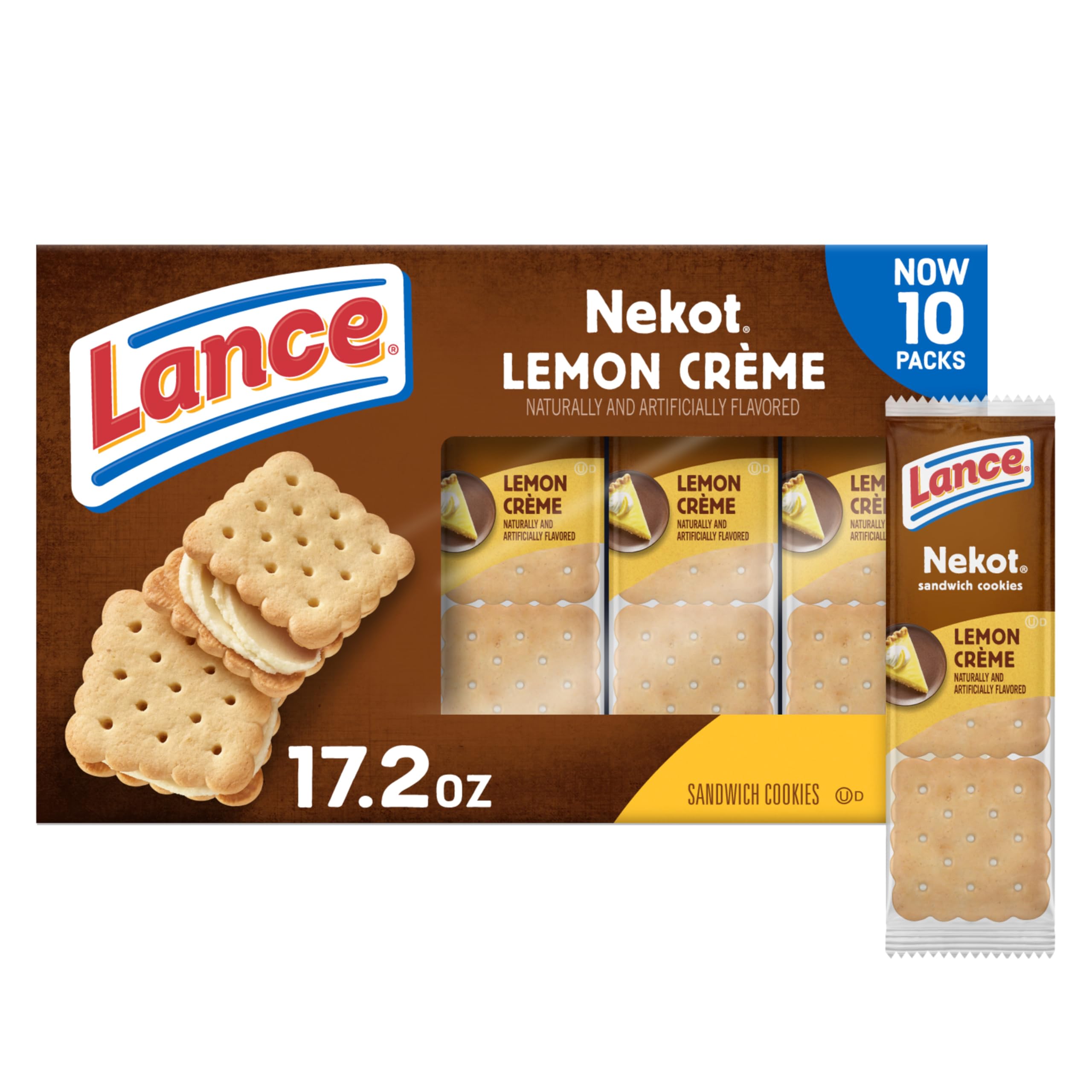 Mua Lance Sandwich Cookies, Nekot Lemon Creme, 10 Individually Wrapped ...