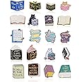 Amazon.com: Kajaia 20 Pcs Book Pins Cute Enamel Pins Bulk for Backpack ...