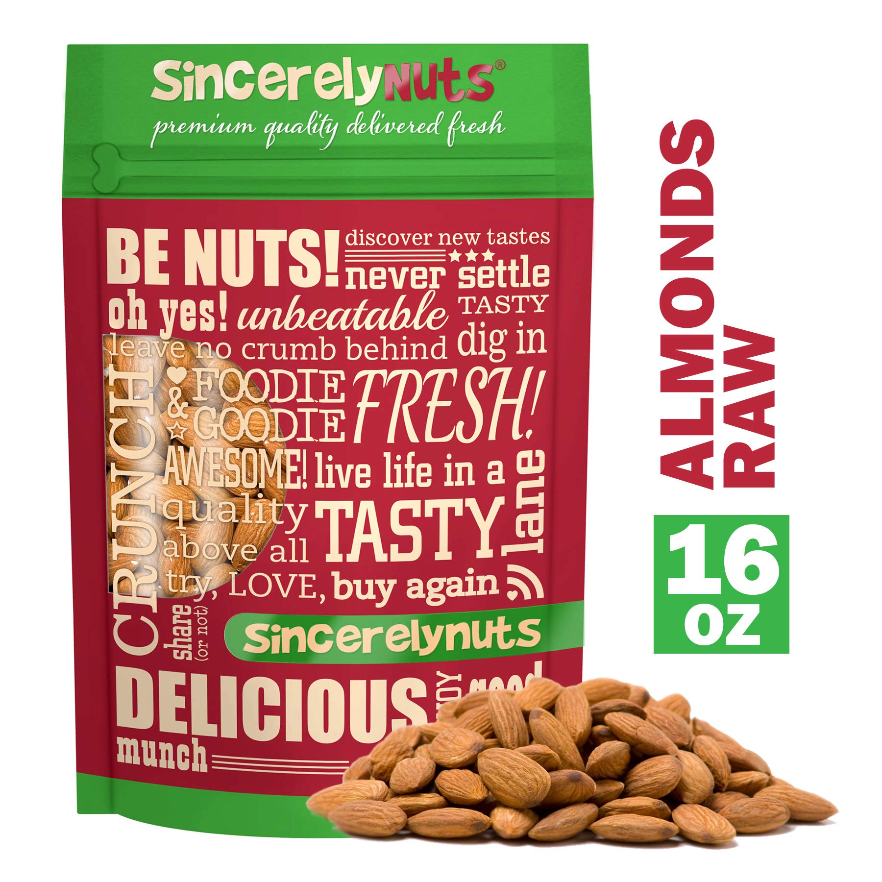Amazon.com : Sincerely Nuts - Raw Cashew Pieces | One Lb. Bag | Deluxe ...