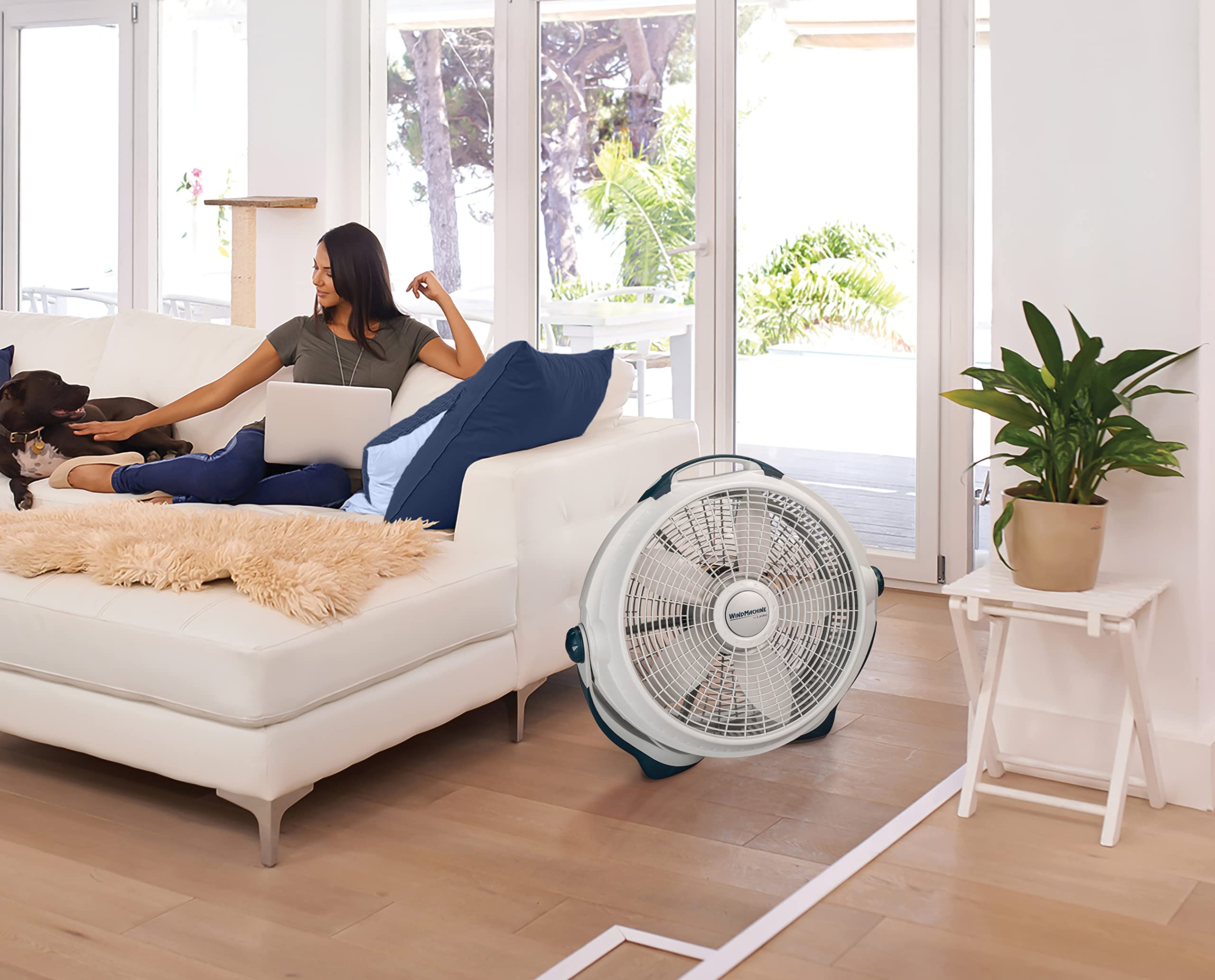 Mua Lasko Wind Machine Air Circulator Floor Fan, 3 Speeds, Pivoting ...