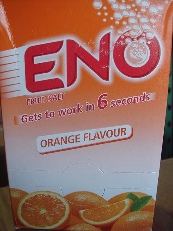 ENO FRUIT SALT ORANGE FLAVOR 30x5gram Sachets Relives Acidity: Amazon ...