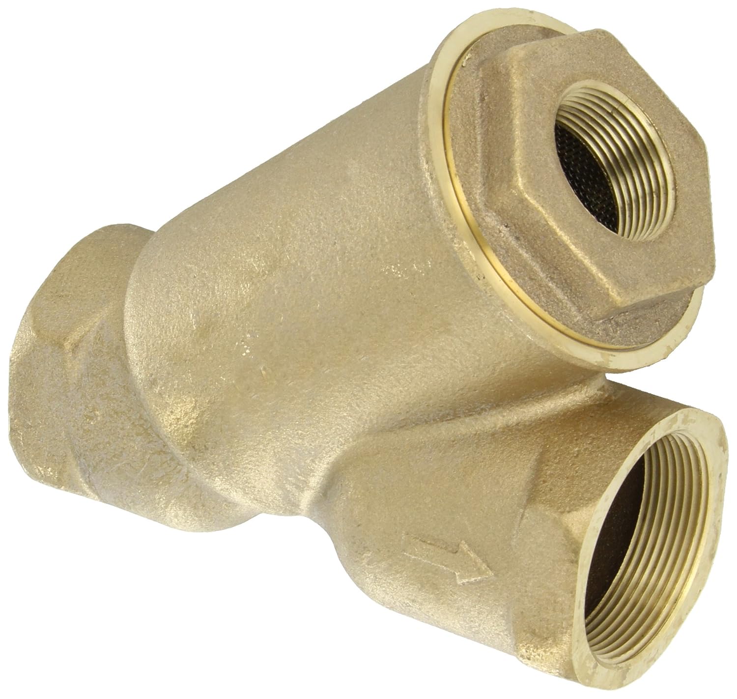Apollo Valve 59 Series Bronze Y-Strainer with Tapped Cap 3/4 NPT Female ...