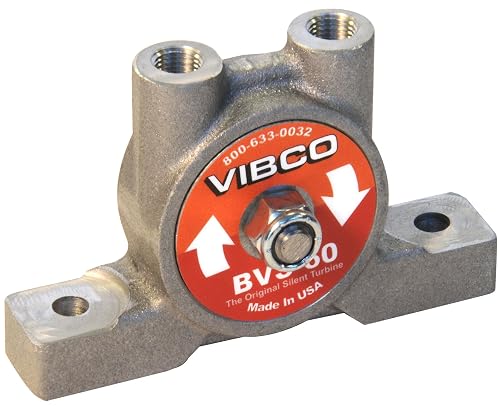 Vibco BVS-60 Silent Pneumatic Turbine Vibrator, 20 lb. Force, 12000 VPM ...