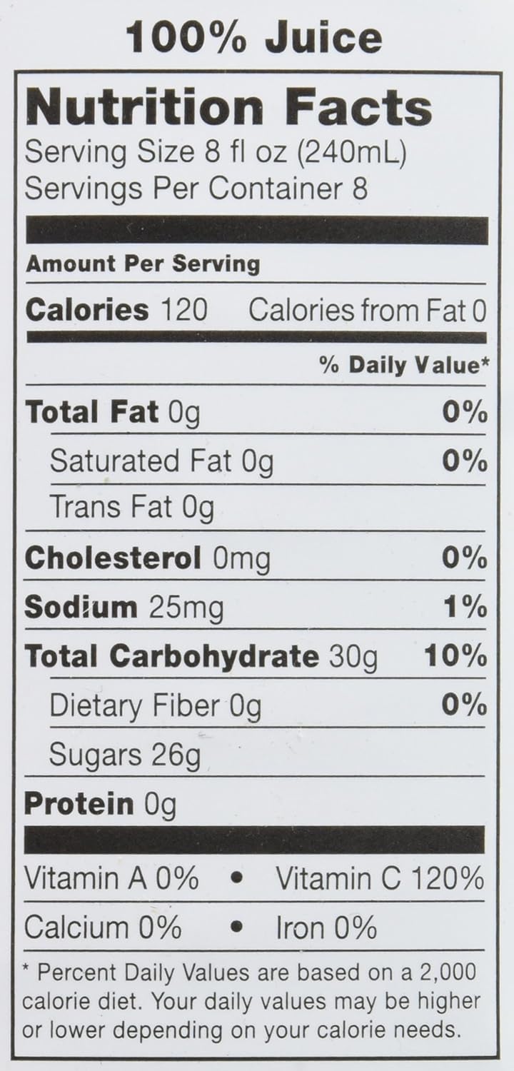 100 Apple Juice Nutrition Label – Besto Blog