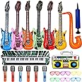 Amazon.com: smilixin 22 Pack Inflatable Guitar,Blow Up Guitar ...