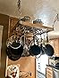 Amazon.com: Cooks Standard Ceiling Mounted Wooden Pot Rack, 24 by 18 ...