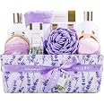 Amazon.com : Spa Gift Basket, Spa Luxetique Lavender Spa Kit for Women ...