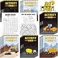 Amazon.com: 36 Pieces Construction Trucks Activity Books for Kids Mini ...