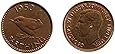 1954 GB George VI British farthing coin for collectors / Almost ...