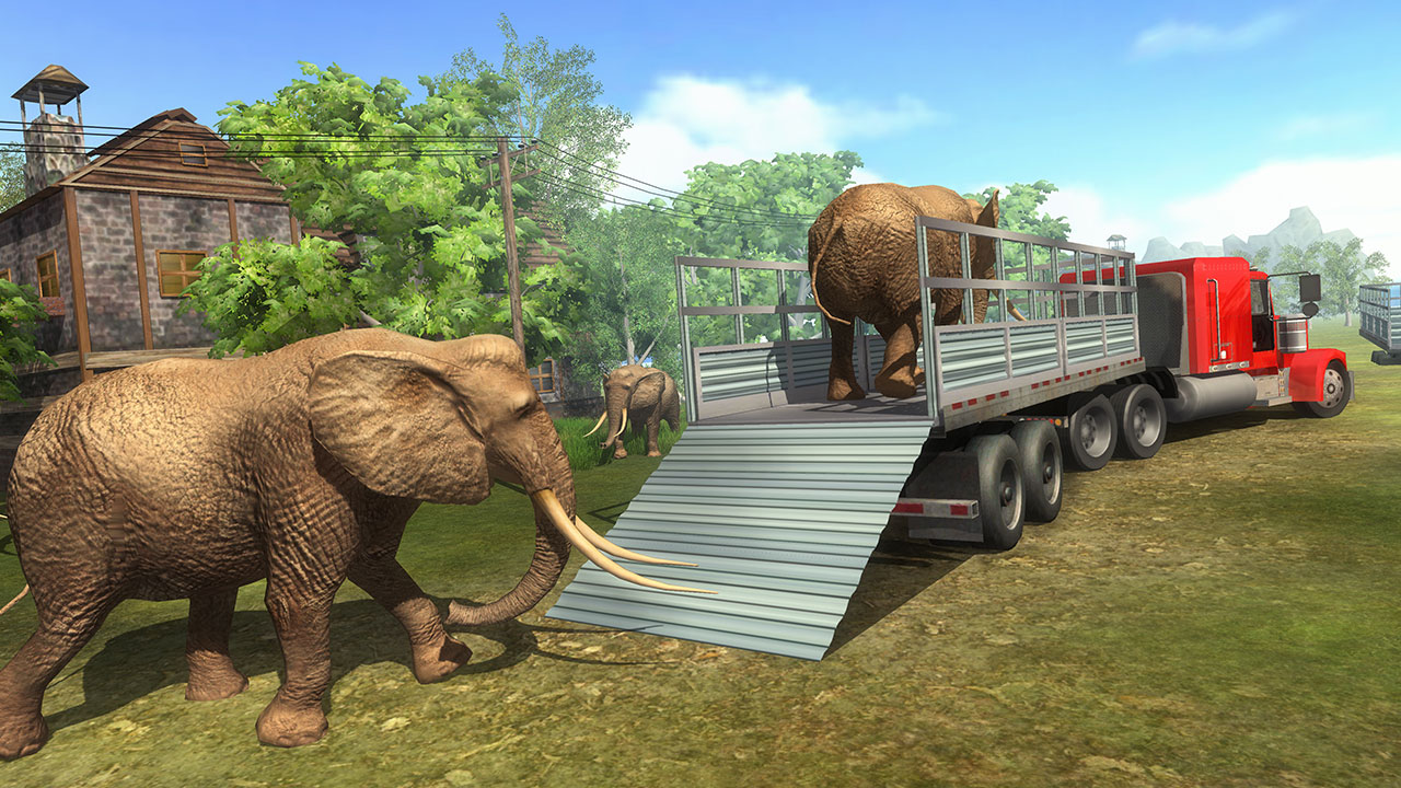 Zoo Animals Transporter Truck Driving Game: Parking Transporter Cargo ...