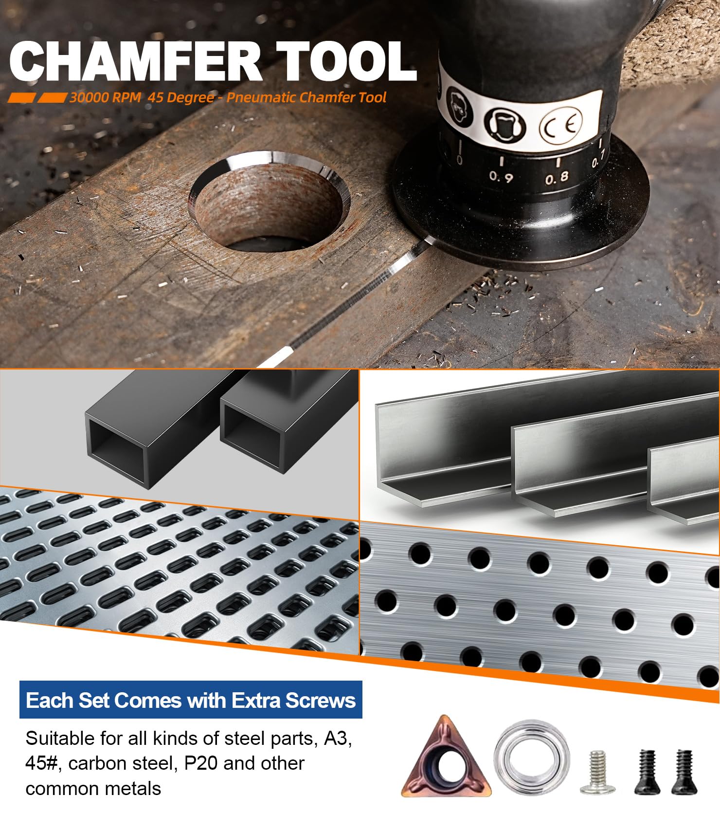 Mua SI FANG Portable Pneumatic Chamfer Tool, for Metal Chamfering ...