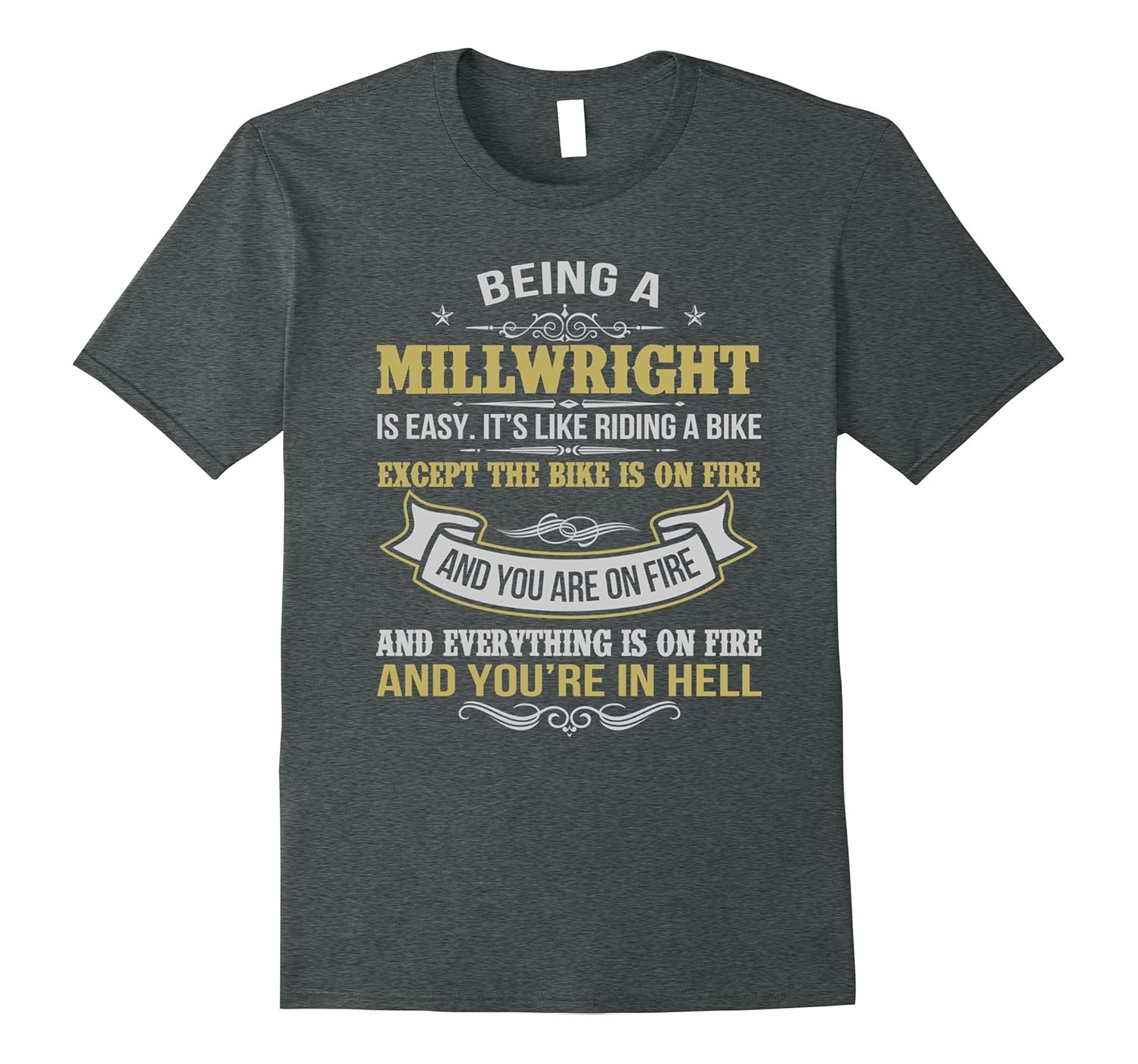 BEING A MILLWRIGHT FUNNY T-SHIRTS MILLWRIGHT JOB SHIRTS-TJ – theteejob