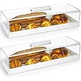 Amazon.com: Large Acrylic Rectangular Cake Tray - Multifunctional ...