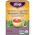 Amazon.com : Yogi Organic Elderberry Lemon Balm Immune + Stress Herbal ...