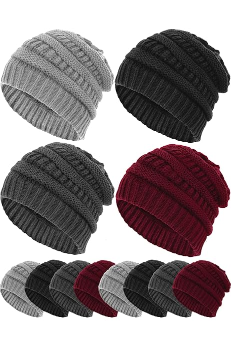 ブランド Jecery 80 Pcs Winter Beanies Hats Bulk for Homeless Cold Weather ...