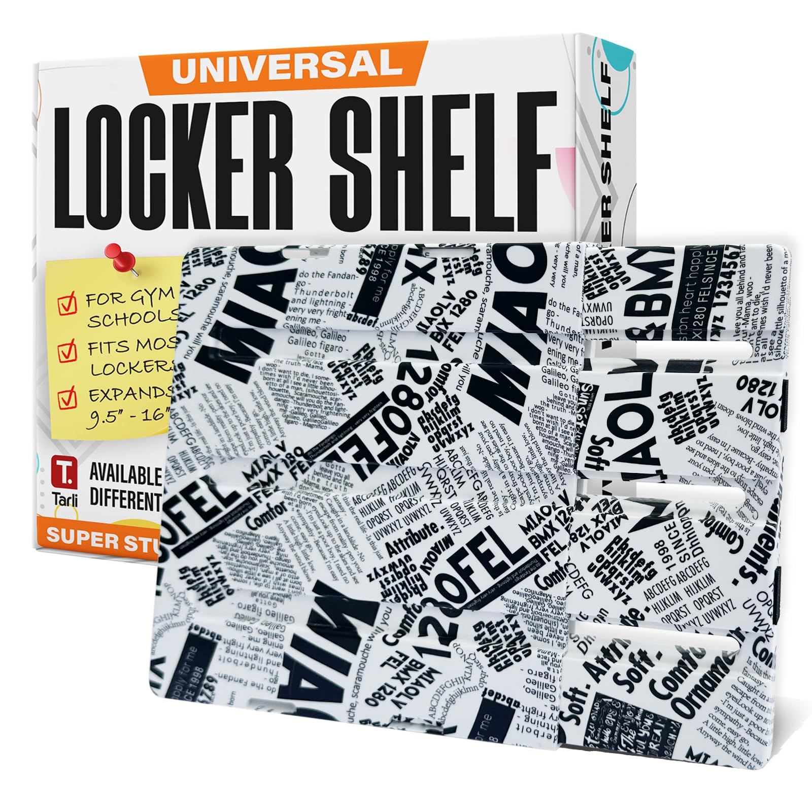 Tarli Universal Expandable Locker Shelves for Schools, Gym and Colleges ...