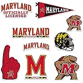 Amazon.com: University of Maryland 50ct Vinyl Large Deluxe Stickers ...