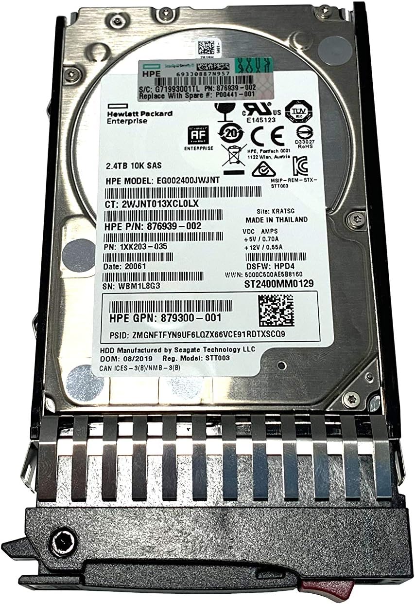 Amazon.com: Genuine HPE P00441-001 MSA 2.4TB 2.5-inch Serial Attached ...