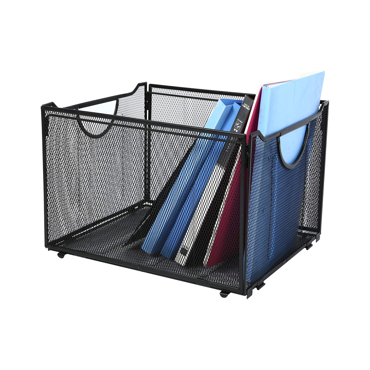 CLATINA Office Metal Mesh File Organizer with Handle Letter Storage ...