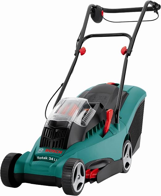 Bosch Rotak 34 LI Cordless Rotary Lawn Mower (Old Version): Amazon.co ...