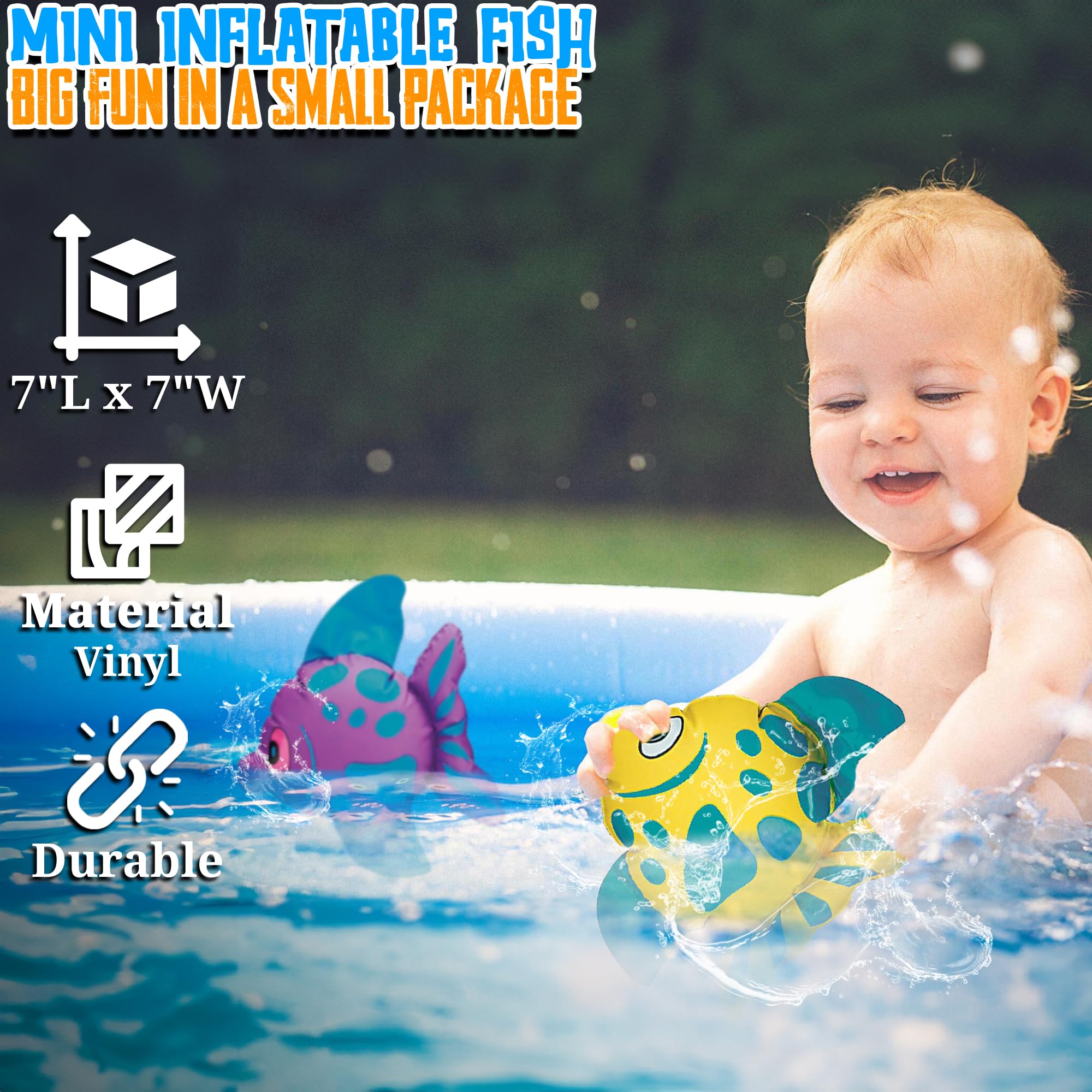 Mua Fun Express Mini Inflatable Fish (Set of 12) sea Themed Party ...