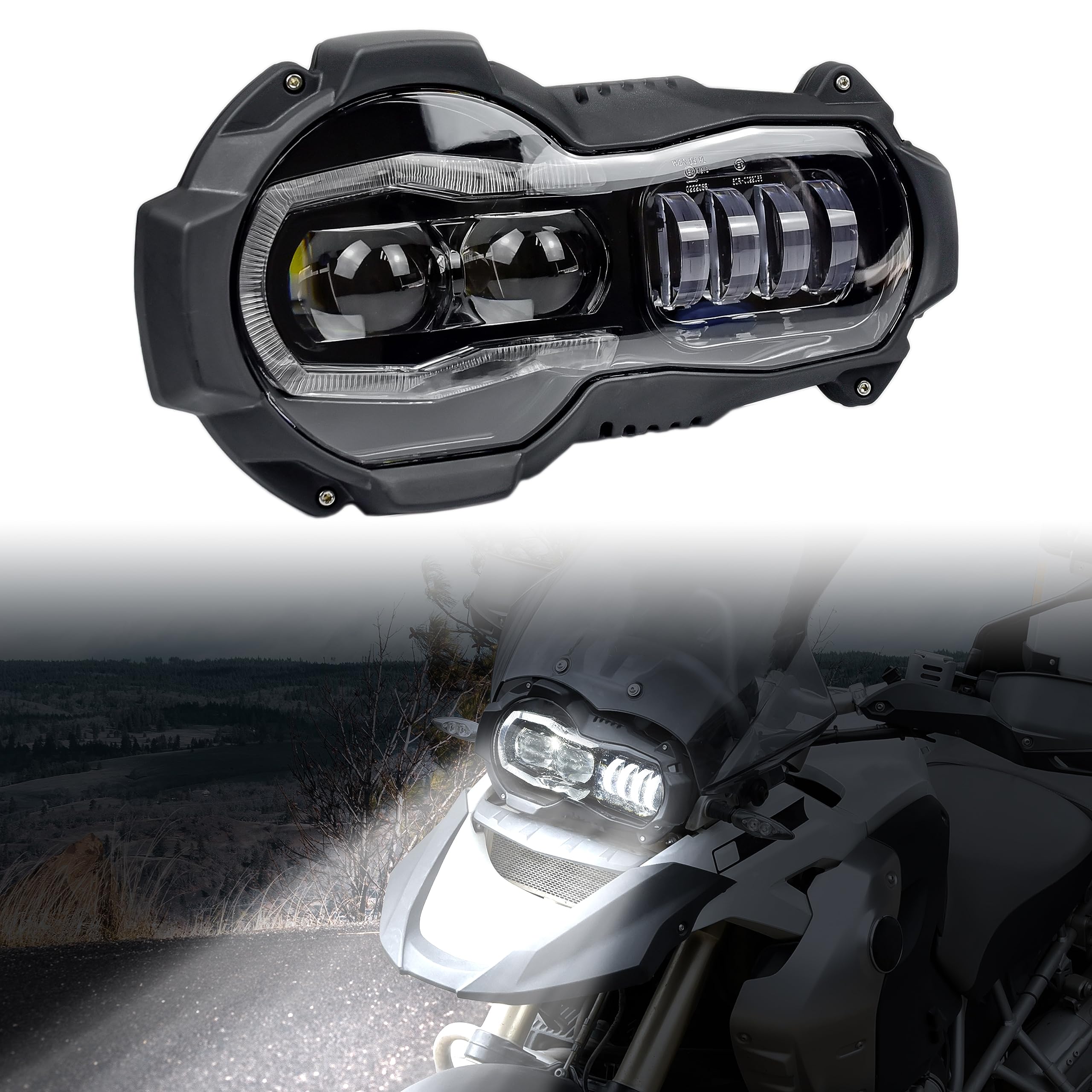 Mua LED Headlight Assembly for R1200GS, E-Mark Approved Head Light ...