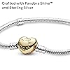 PANDORA Moments Heart Clasp Snake Chain Bracelet - Compatible Moments ...