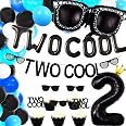 Amazon.com: LaVenty 55 PCS Two Cool Birthday Decoration Boy Two Cool ...