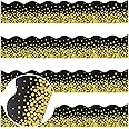 Amazon.com: Tinlade 80 Feet Gold Confetti Bulletin Board Borders ...