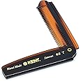 Amazon.com : Kent 82T 4" Handmade Folding Pocket Comb for Men, Fine Tooth Hair Comb Straightener ...