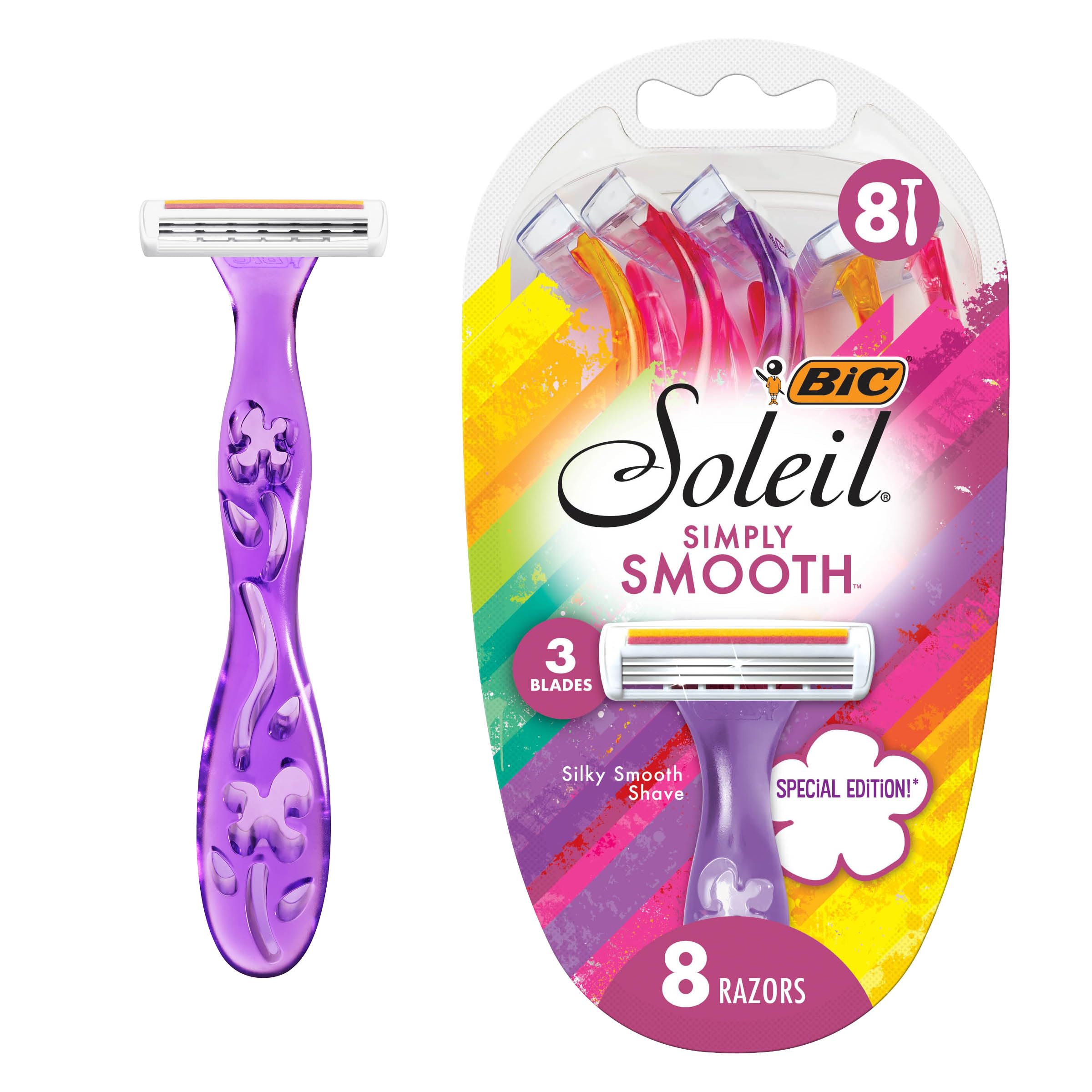 Mua Soleil Simply Smooth Women's Disposable Razors, 3 Blades With ...