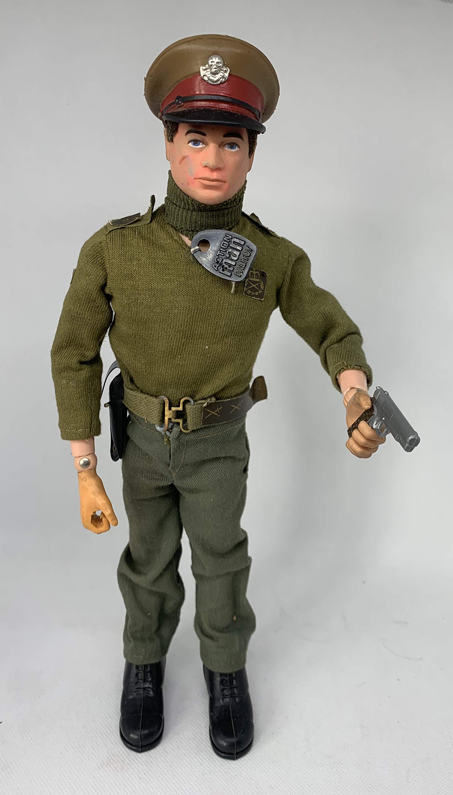 Action Man Vintage 1960s Talking Commander Figure With Brown Flocked ...